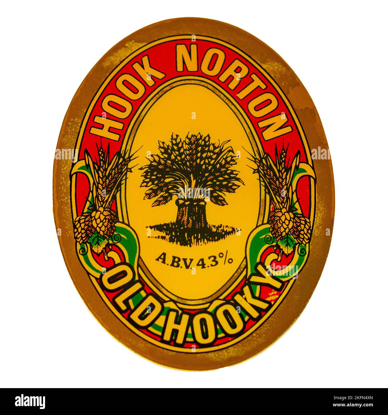 Hook Norton Brewery - Old Hooky - Pump Clip Stock Photo - Alamy