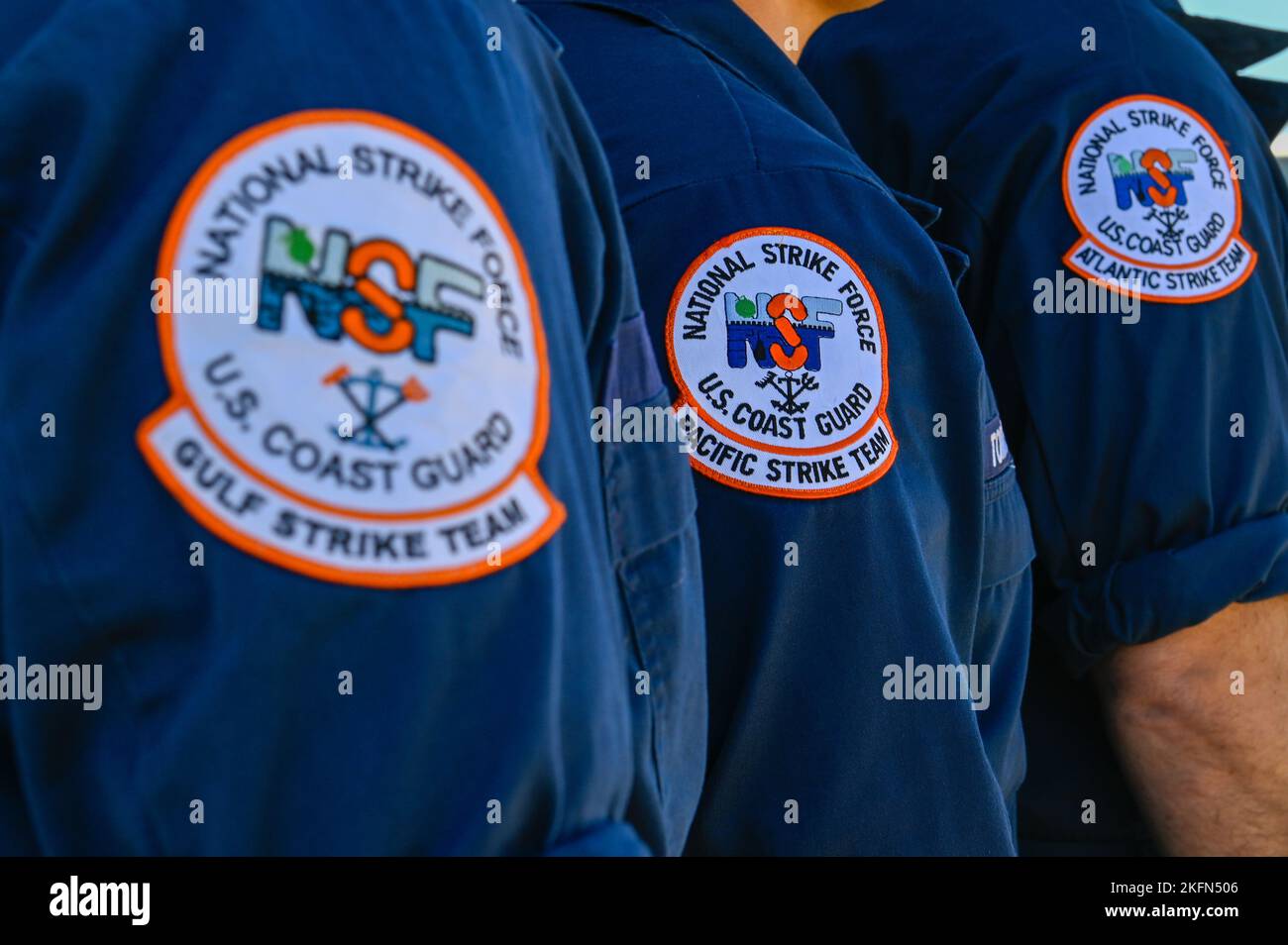Coast Guard personnel from the Atlantic, Gulf, and Pacific Strike Teams ...