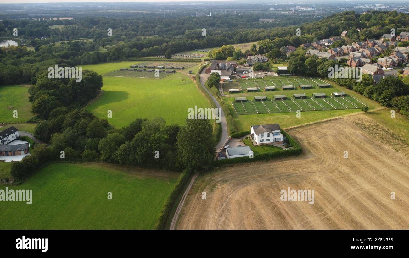 An aerial view of a farm Stock Photo - Alamy