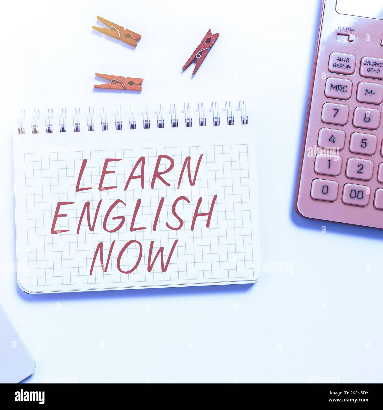 Text caption presenting Learn English Now. Business showcase gain or acquire knowledge and skill ...