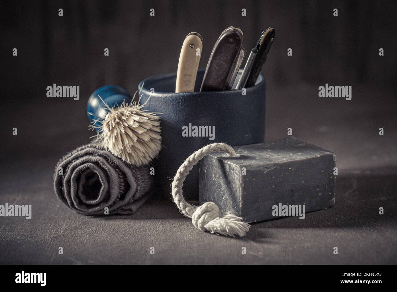 Unique and classic shave set with razor and brush. Classic shaving ...