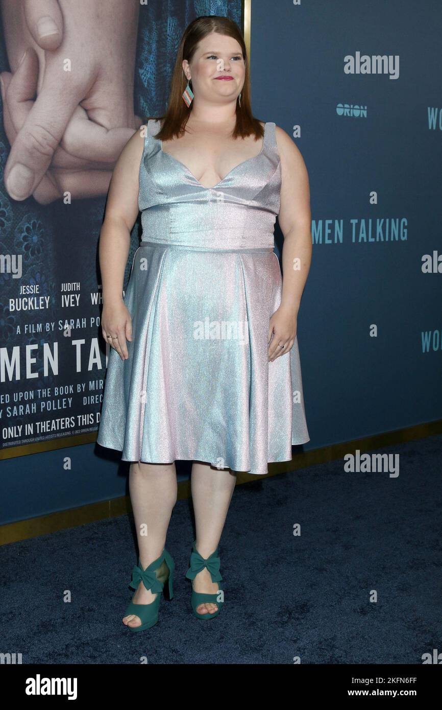 LOS ANGELES - NOV 17: Michelle McLeod at the Women Talking Premiere at ...