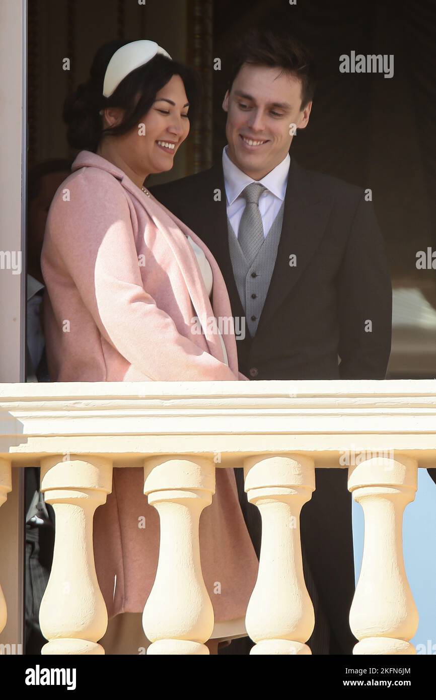 Marie Chevallier, Louis Ducruet are attending the parade at the palace ...
