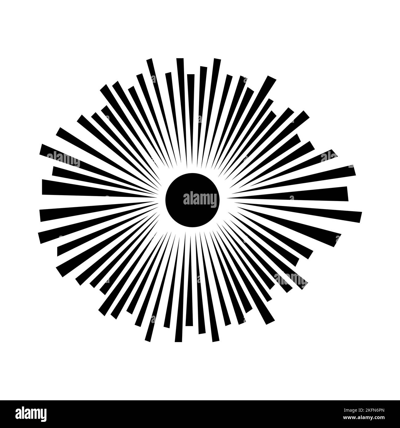 Sun icon vector. Simple brightness sign. Hand drawn cute shinny sun ...