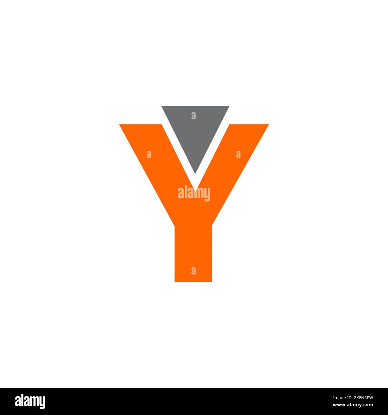 orange y monogram logo design Stock Vector Image & Art - Alamy