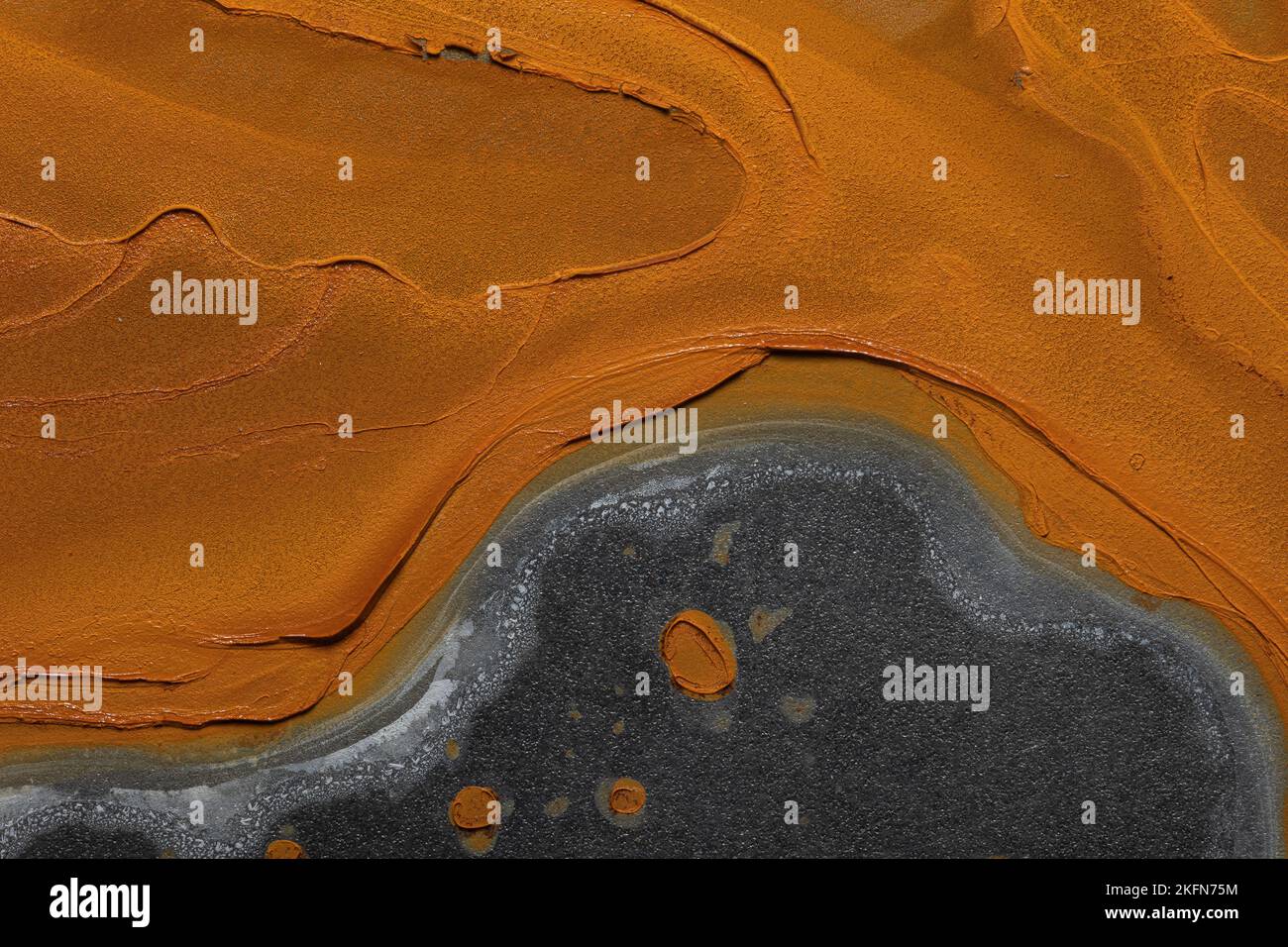 A layer of orange rust on weathered steel surface Stock Photo - Alamy