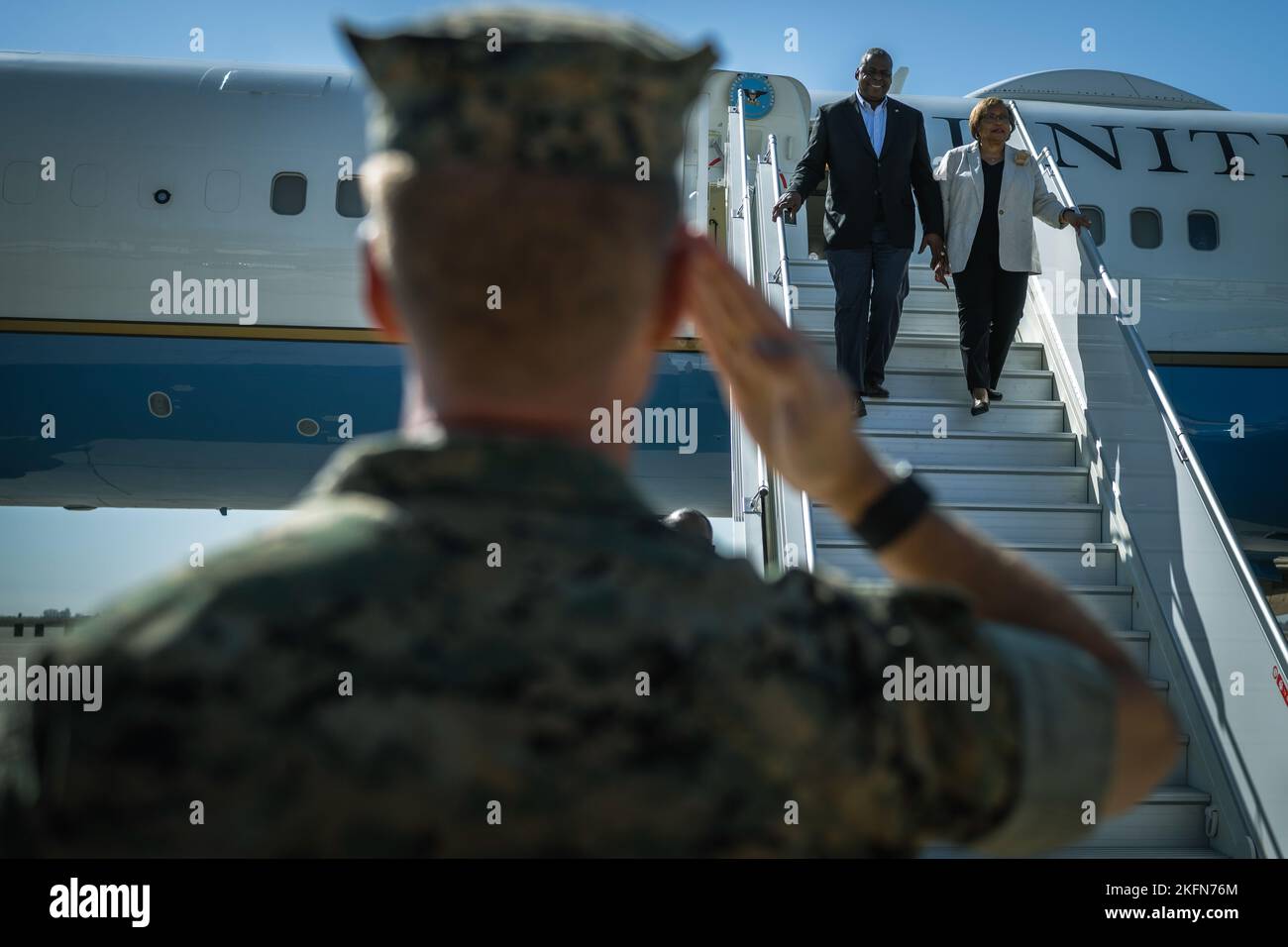 Secretary of Defense Lloyd J. Austin III and Charlene Austin are ...