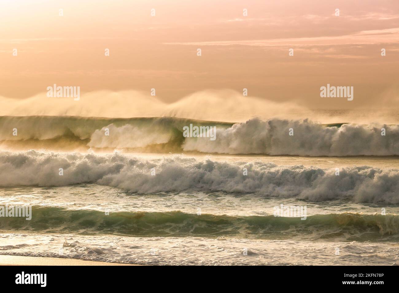 Beautiful brave sea of Santo Andre beach of Alentejo Coast in Portugal ...