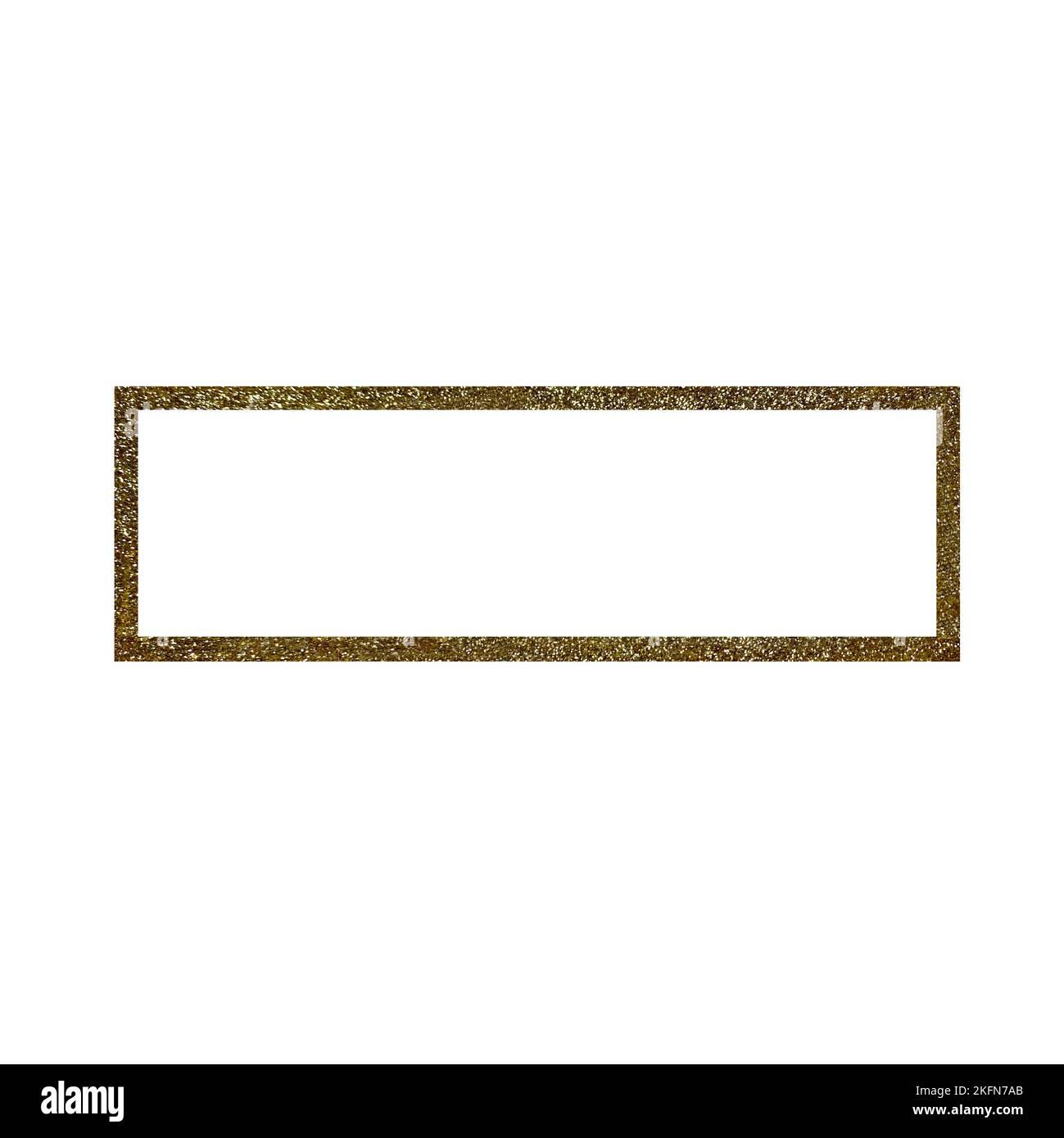 Gold rectangular frame hi-res stock photography and images - Alamy