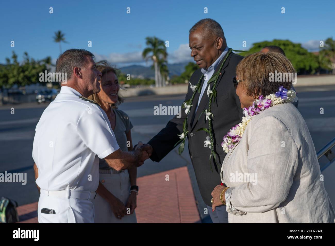 Secretary of Defense Lloyd J. Austin III and Charlene Austin are ...