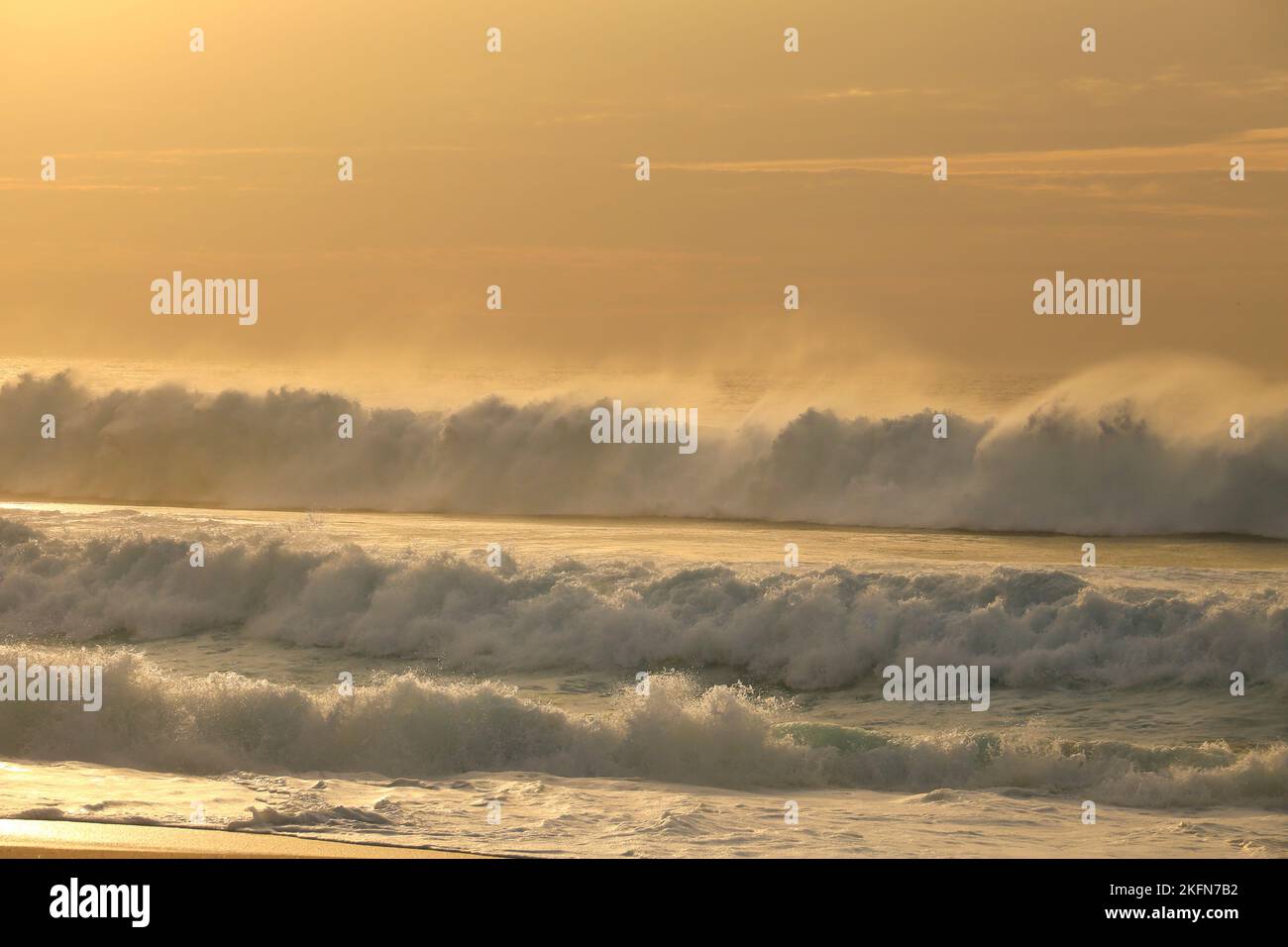 Beautiful brave sea of Santo Andre beach of Alentejo Coast in Portugal ...