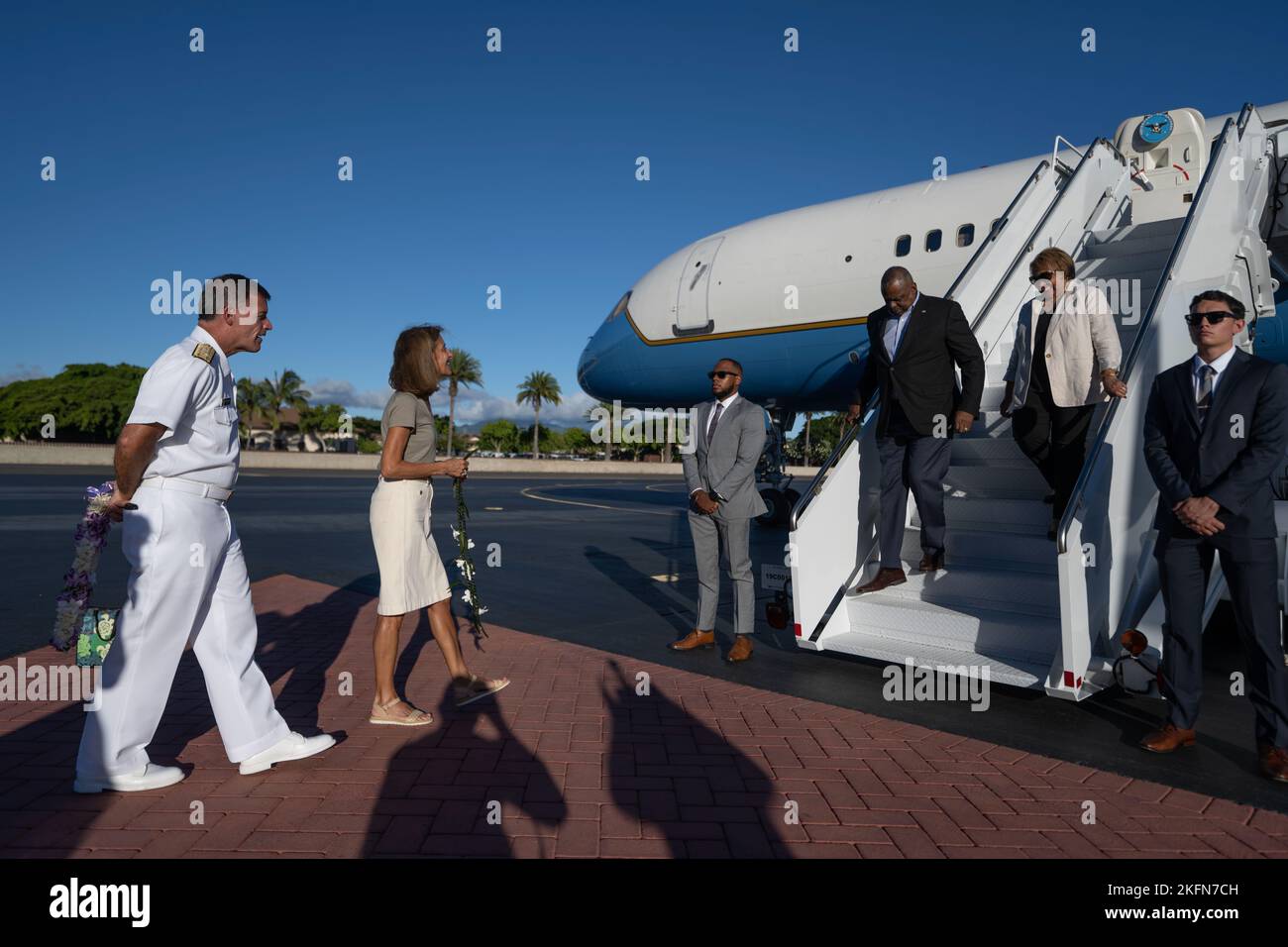 Secretary of Defense Lloyd J. Austin III and Charlene Austin are ...