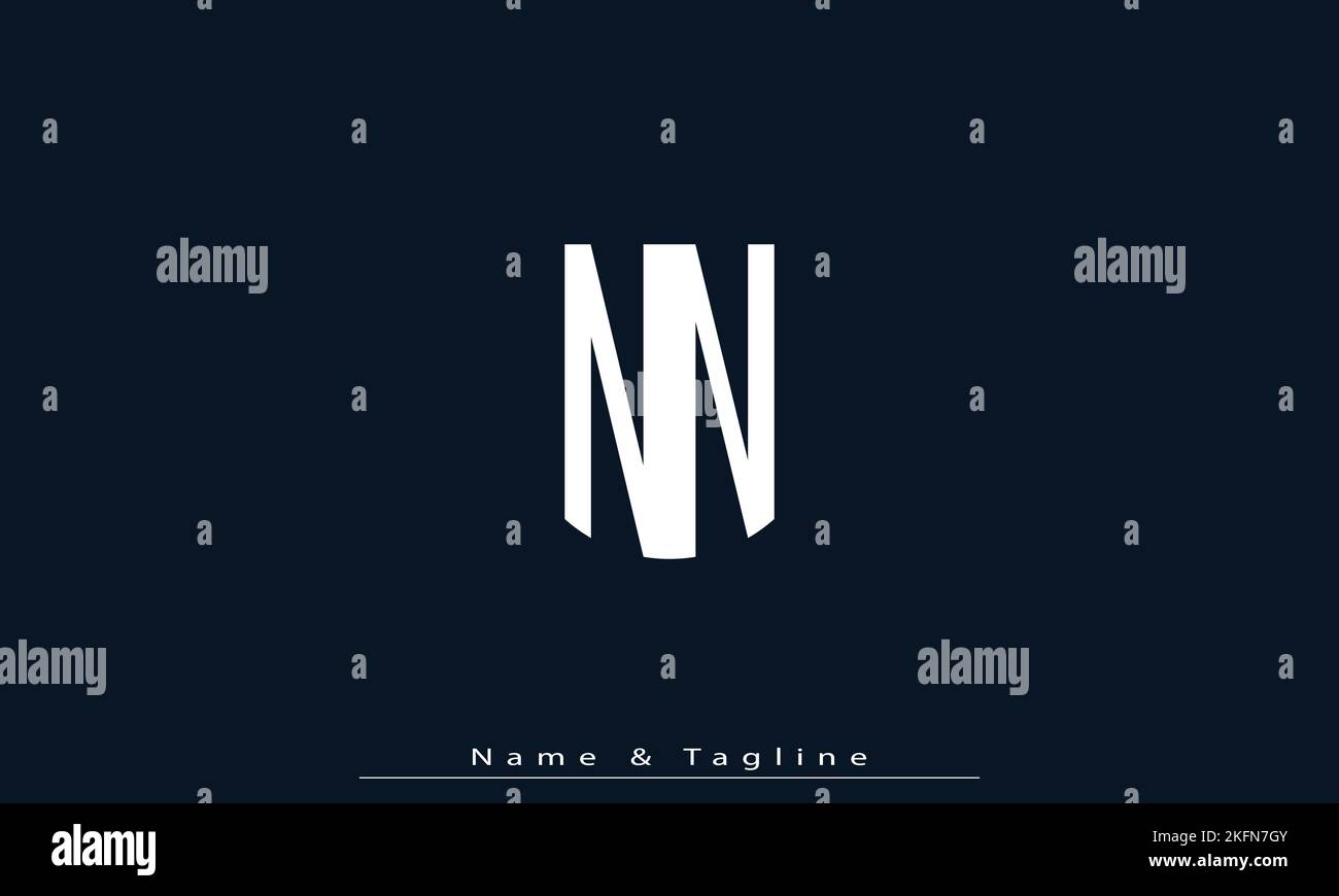 Alphabet letters Initials Monogram logo NN Stock Vector Image & Art - Alamy