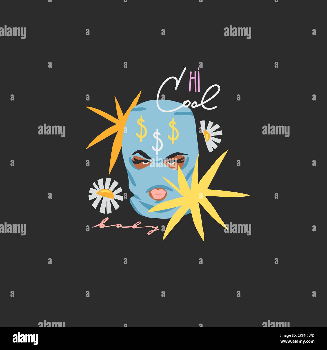 Hand drawn abstract vector graphic clipart illustrations collection set ...