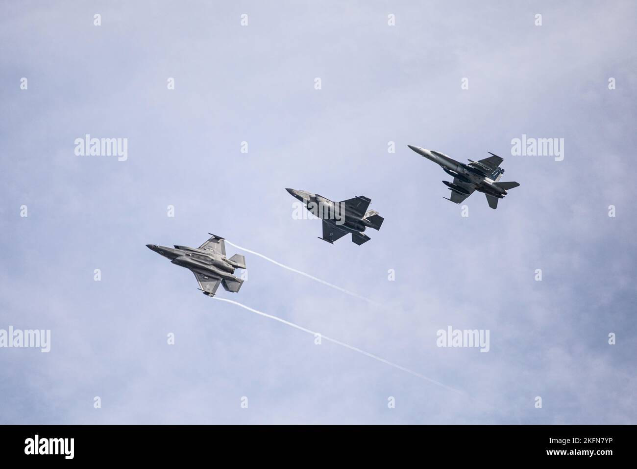 U.S. Marine Corps F-35B Lightning II aircraft with Marine Fighter ...