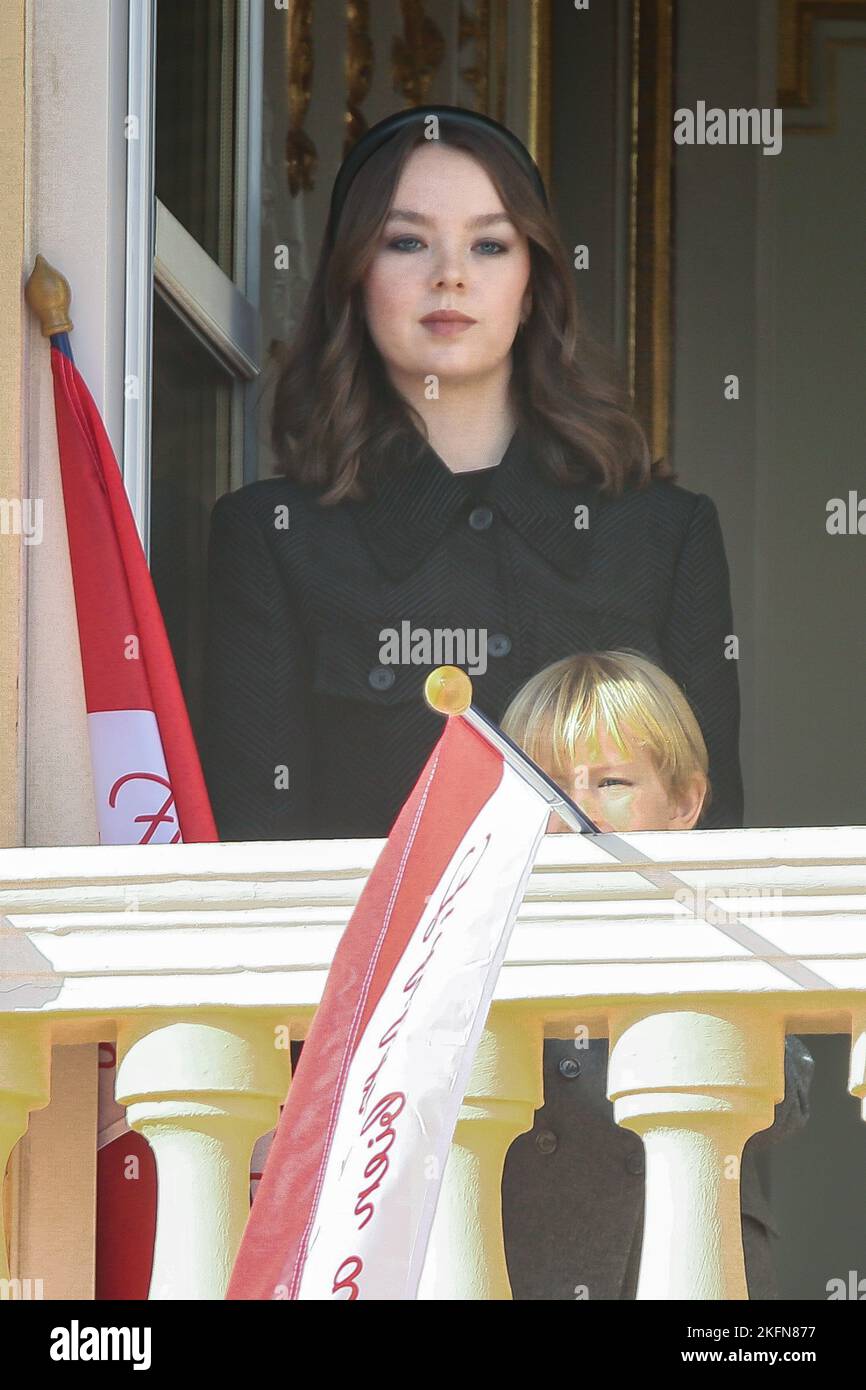 Princess Alexandra Of Hanover Is Attending The Parade At The Palace Balcony During The