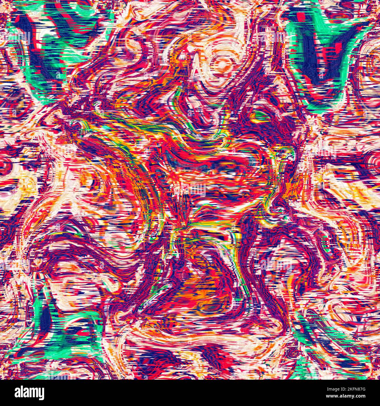 Vibrant pink distortion pattern. Bright colorful kitsch wallpaper for ...