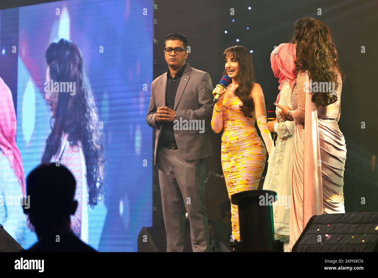 Dhaka, Bangladesh - November 18, 2022: Bollywood star Nora Fatehi ...