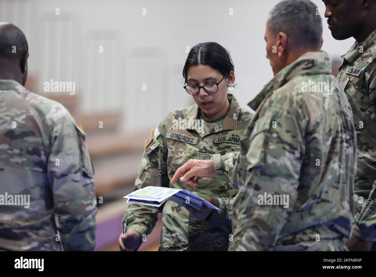 2nd Lt. Angelica Gonzalez, A Florida Army National Guard (FLNG) soldier ...
