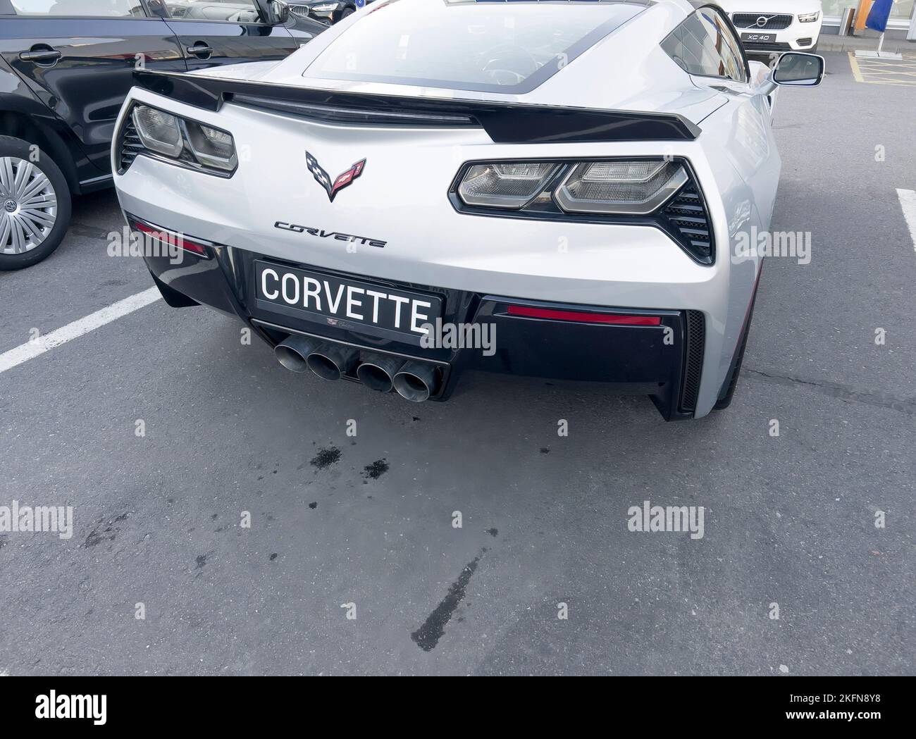 Sankt-Petersburg, Russia, October 29, 2022: Chevrolet Corvette C7 Z06 ...