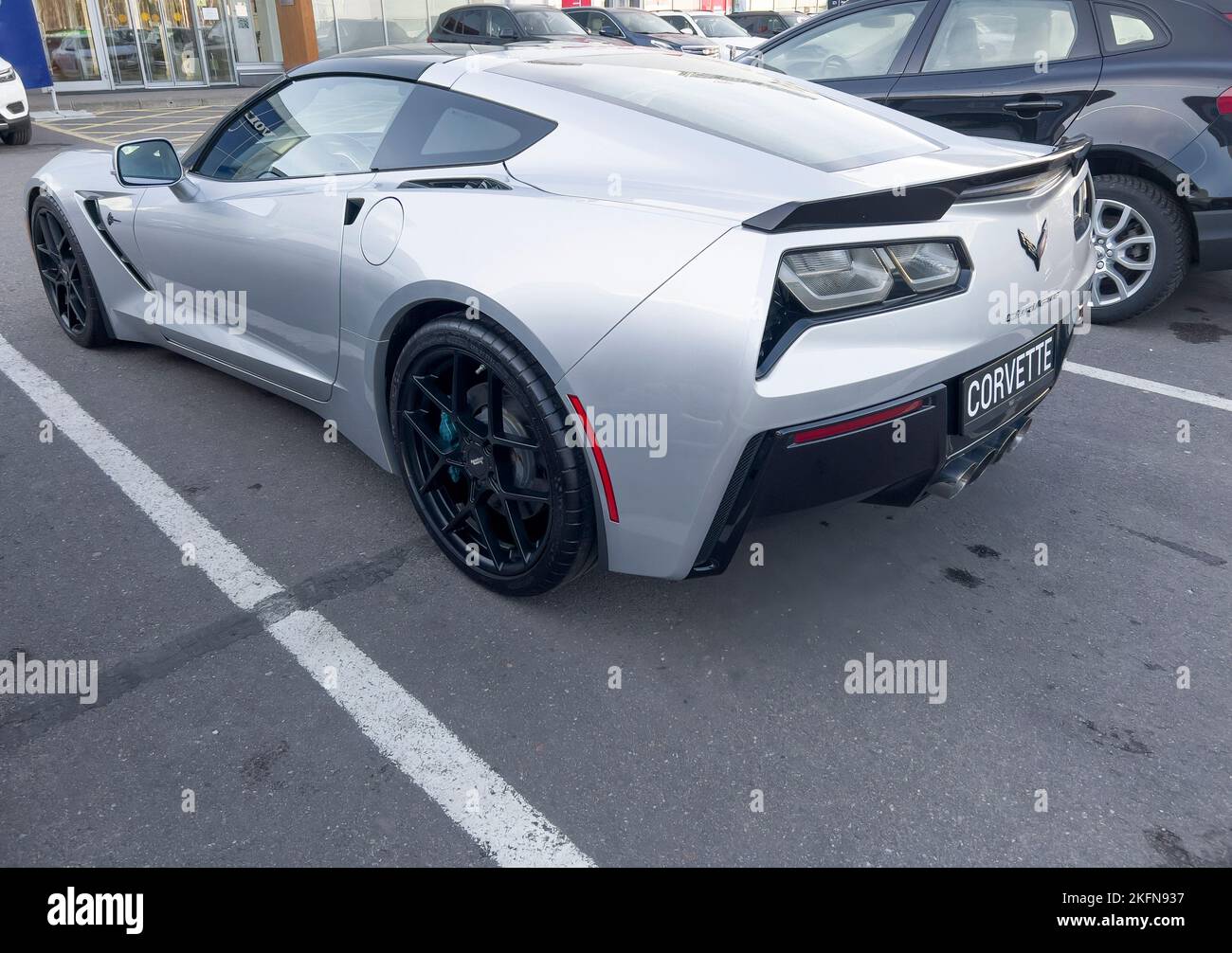 Sankt-Petersburg, Russia, October 29, 2022: Chevrolet Corvette C7 Z06 ...