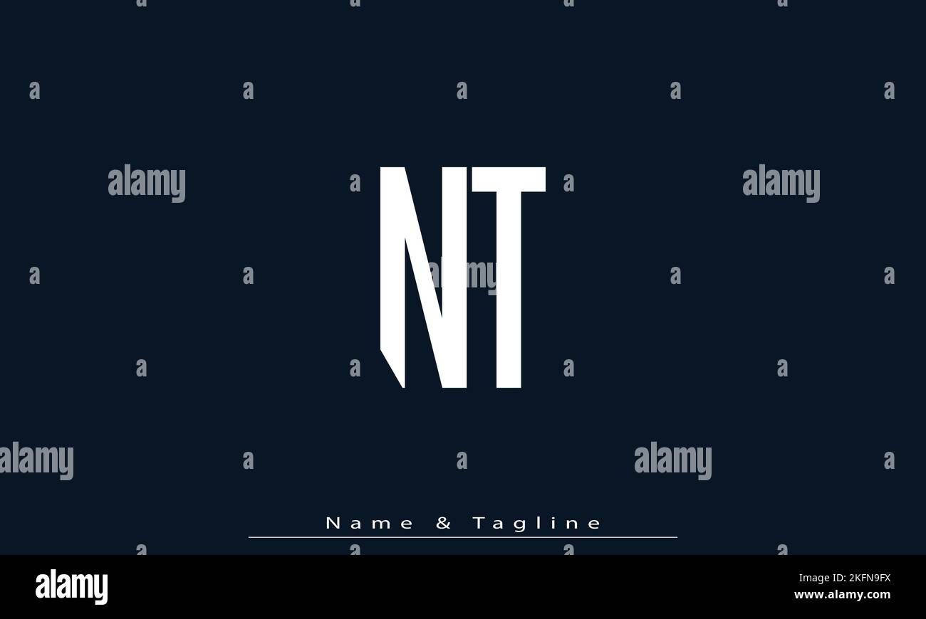 Nt initials logo hi-res stock photography and images - Alamy