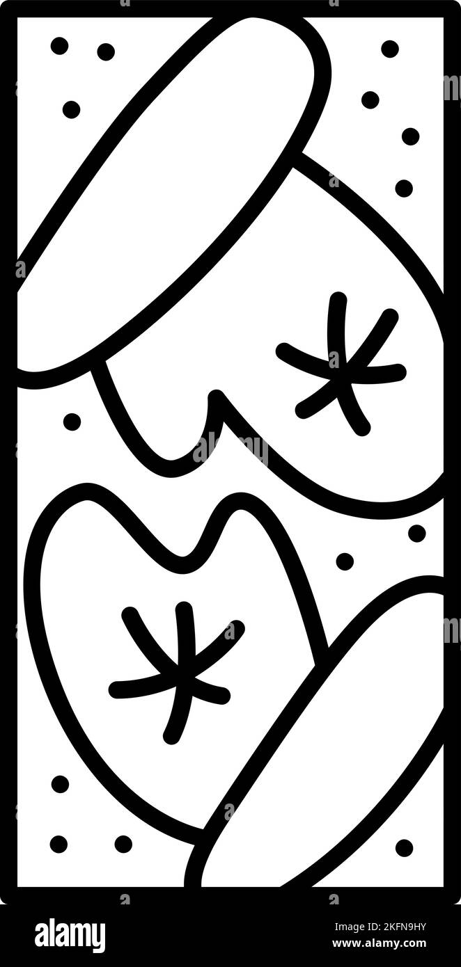 Snow in hand winter Black and White Stock Photos & Images - Alamy