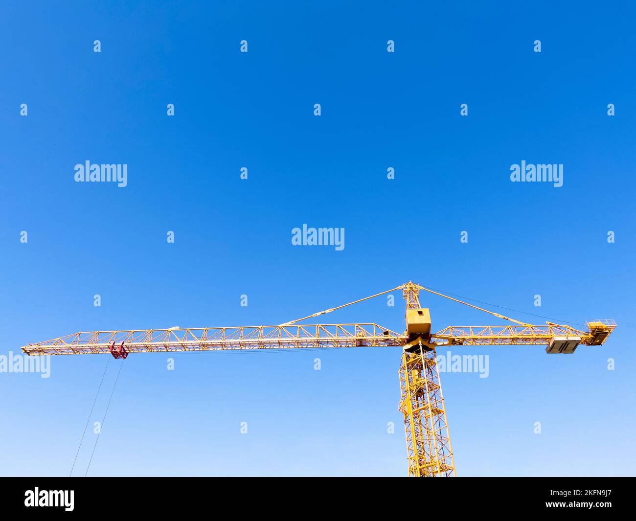Construction of residential building. Wall of unfinished building ...