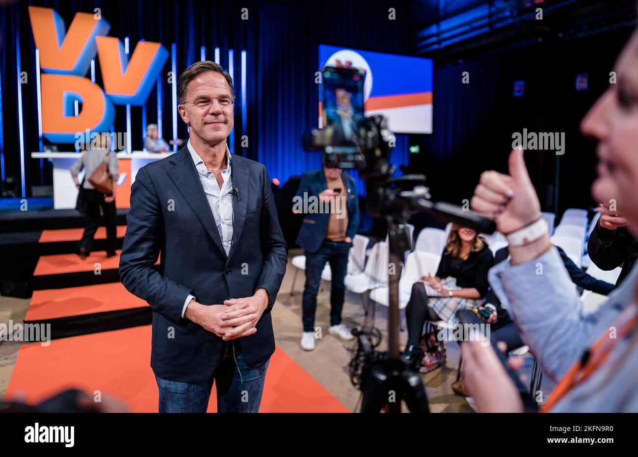 ROTTERDAM - Prime Minister Mark Rutte during the autumn congress of the ...