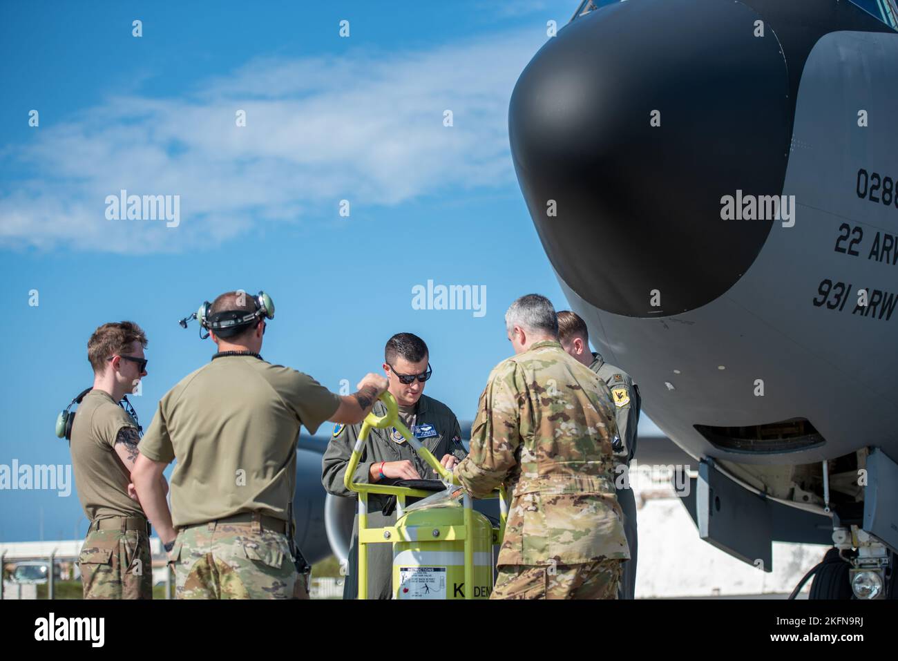 Airmen assigned to the 909th Aircraft Maintenance Unit and 909th Air ...