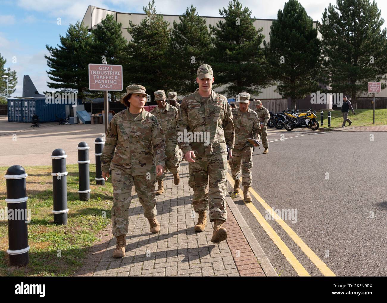 Chief Master Sergeant of the Air Force JoAnne S. Bass walks with Chief ...