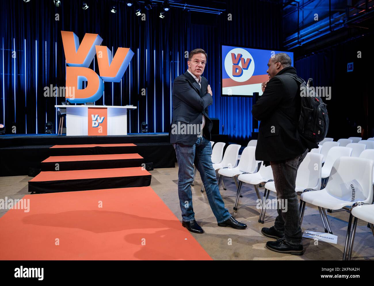 ROTTERDAM - Prime Minister Mark Rutte during the autumn congress of the ...