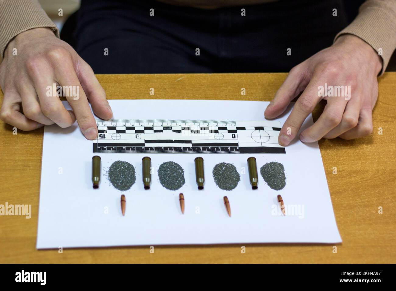 Forensic ruler hi-res stock photography and images - Alamy