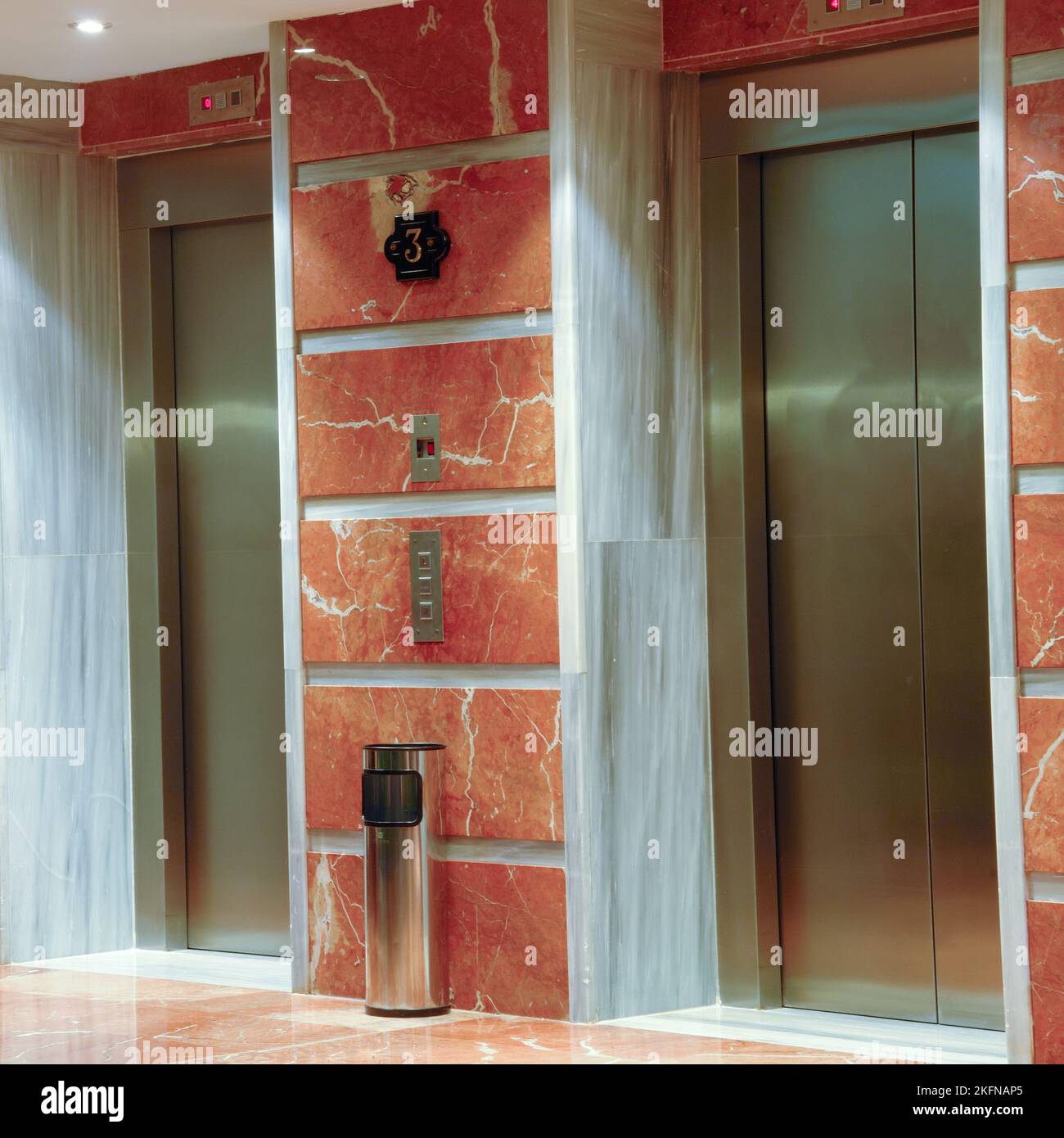 Elevator doors in hotel Stock Photo - Alamy