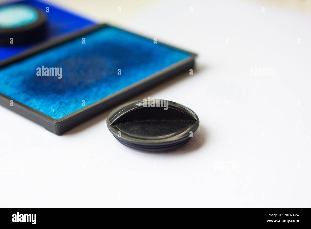 Stamp, signet instead with ink closeup Stock Photo - Alamy