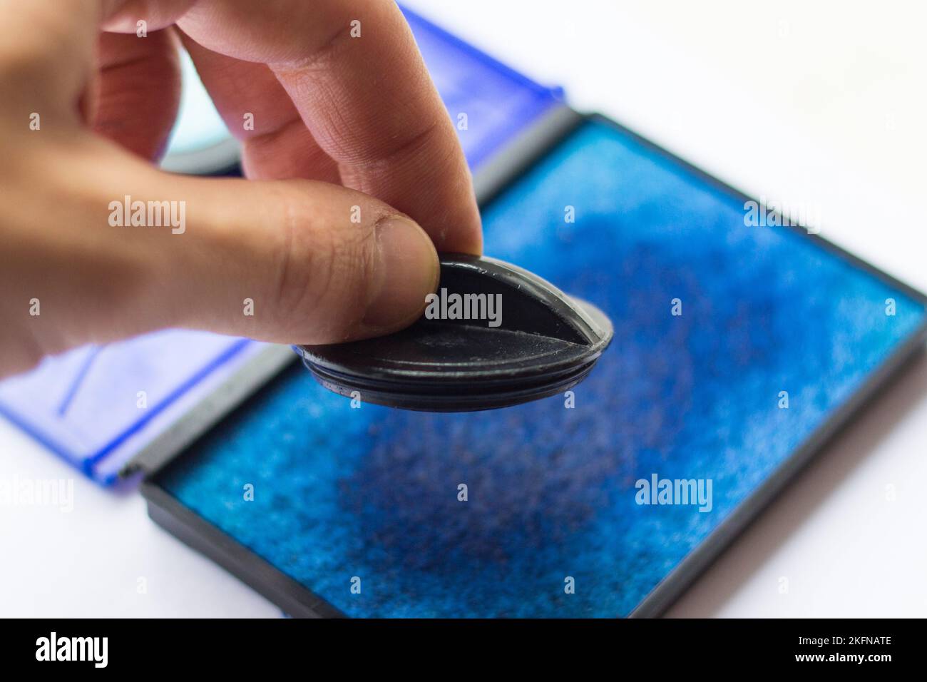 Application stamp hand close hi-res stock photography and images - Alamy