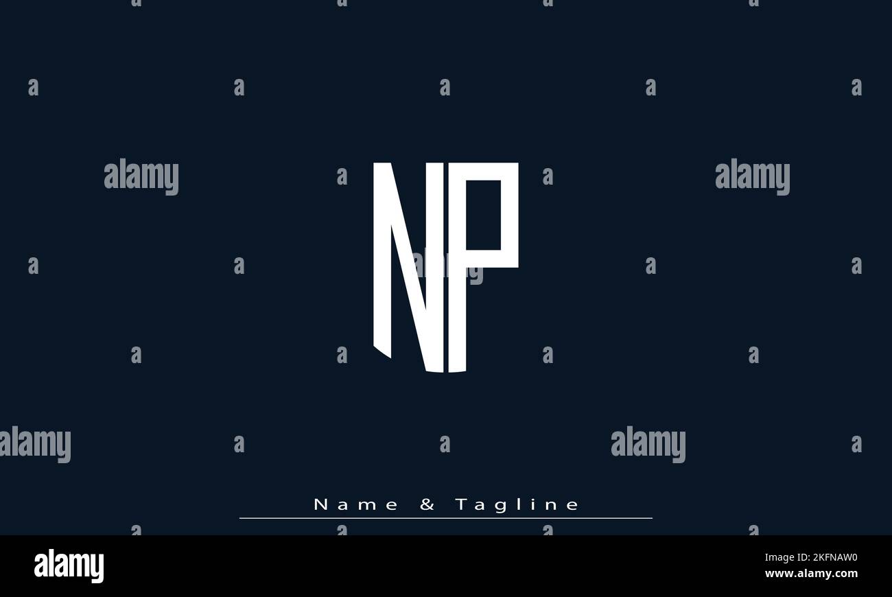 Alphabet letters Initials Monogram logo NP , PN Stock Vector Image ...