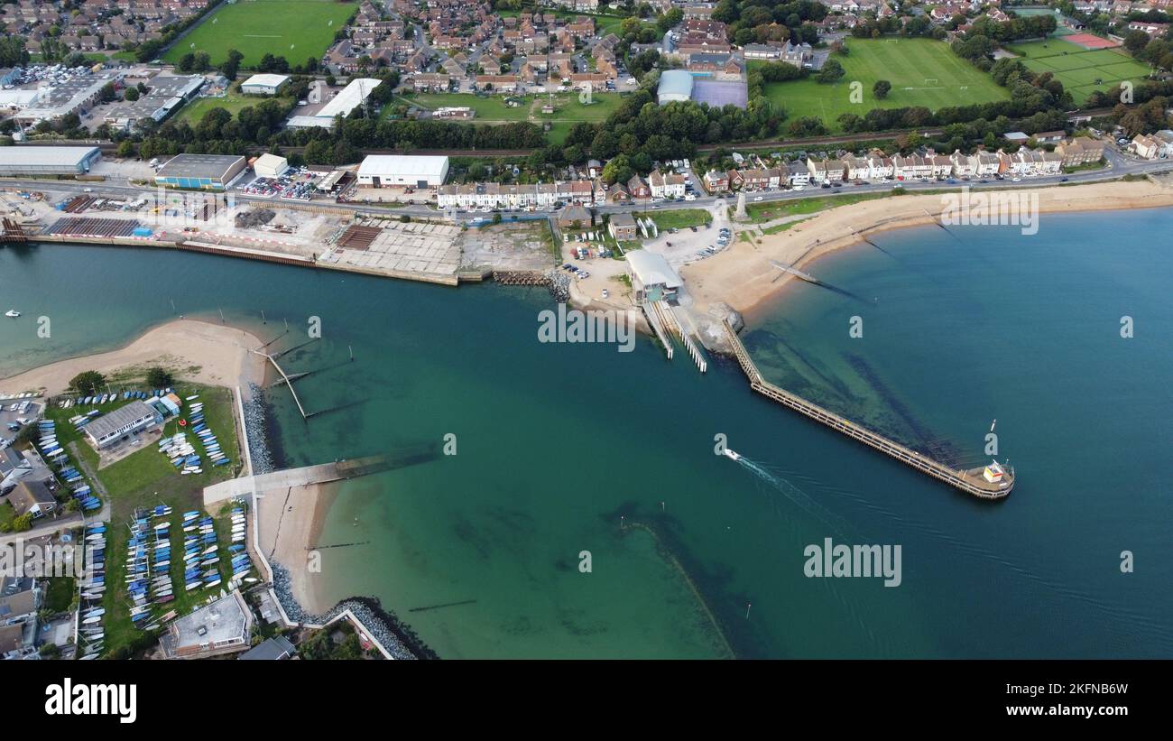 Aerial view of Shoreham Port, East Sussex UK Stock Photo - Alamy
