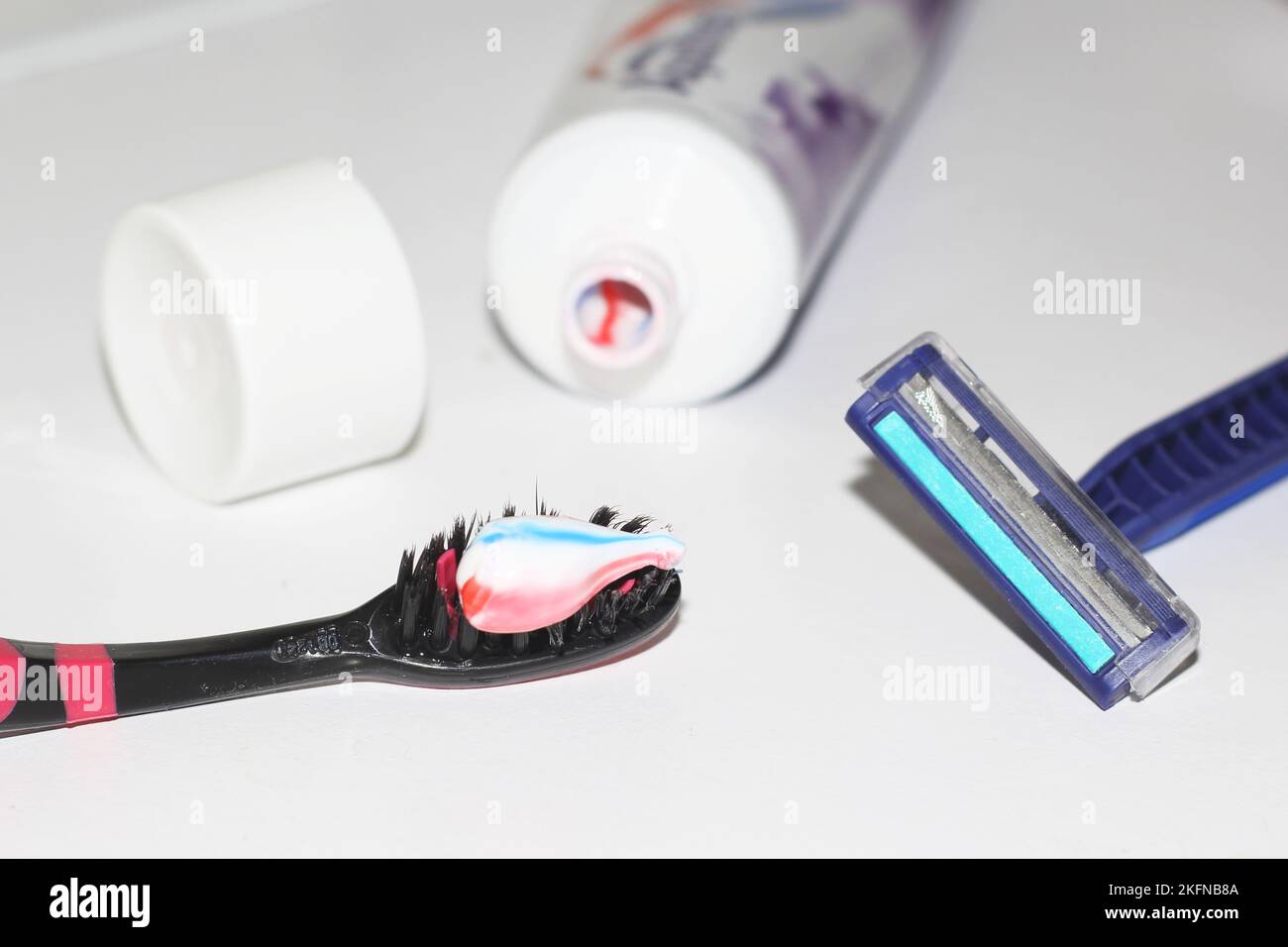 Close up toothpaste tube hi-res stock photography and images - Alamy
