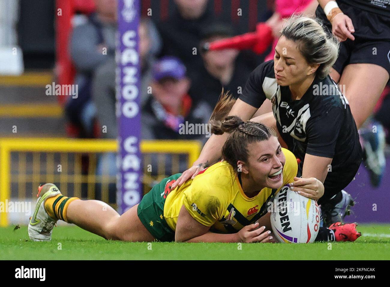 Manchester, UK. 19th Nov, 2022. Jessica Sergis #11 of Australia Women ...