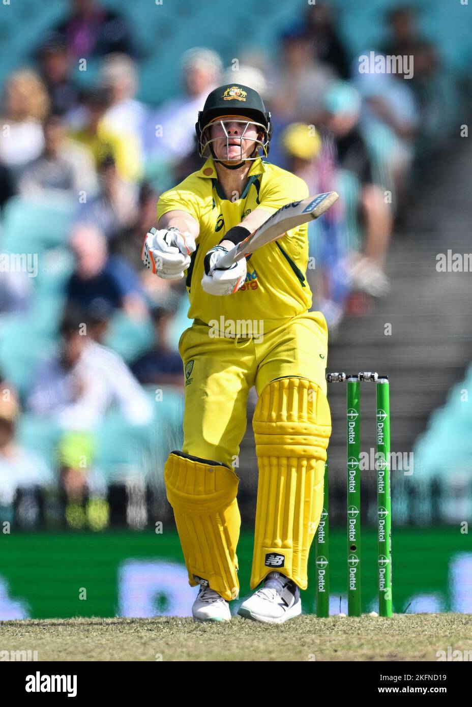 Steven Smith of Australia bat during game two of the One Day ...