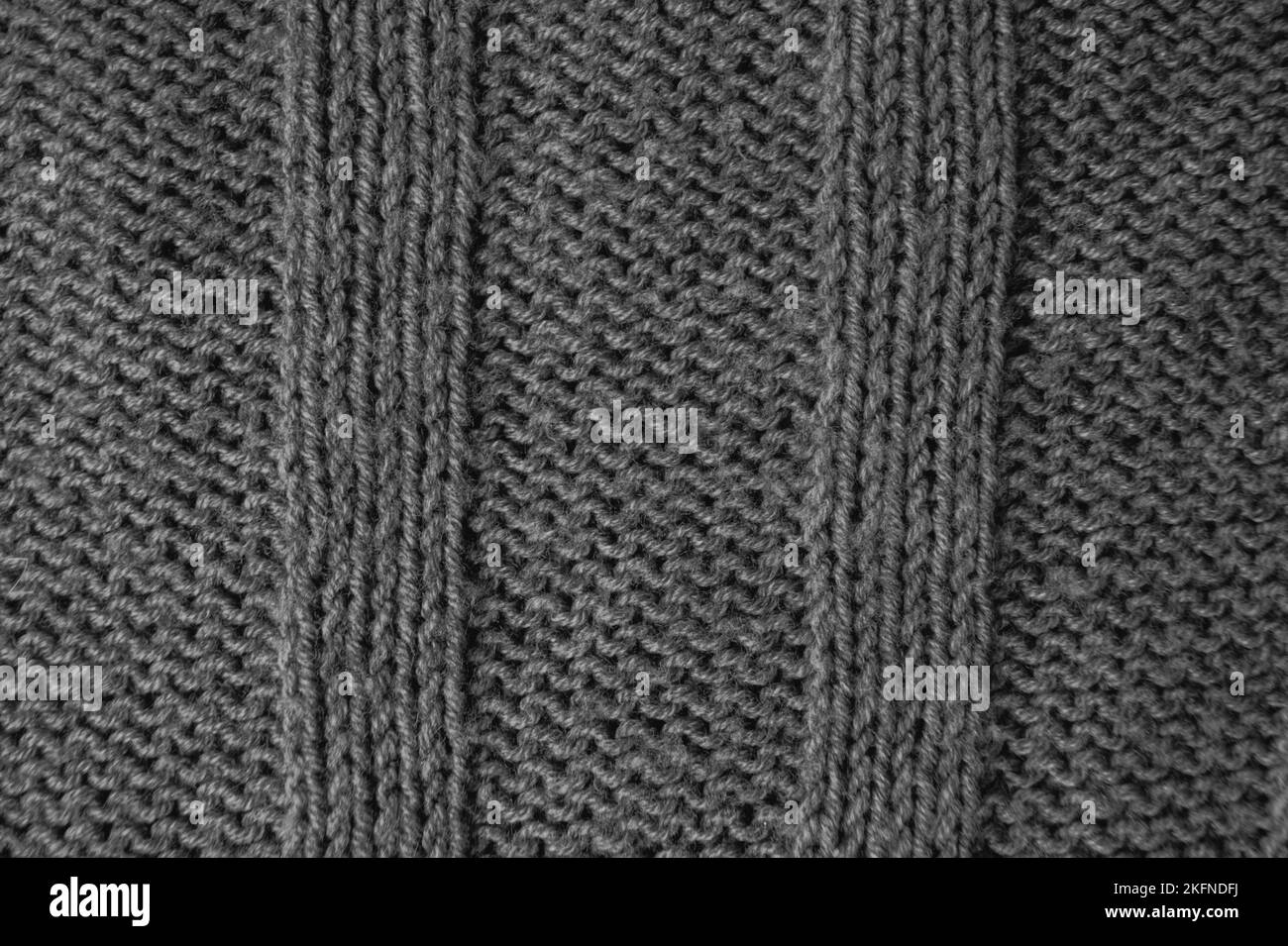 Handmade knitting background with detail weave threads Stock Photo - Alamy
