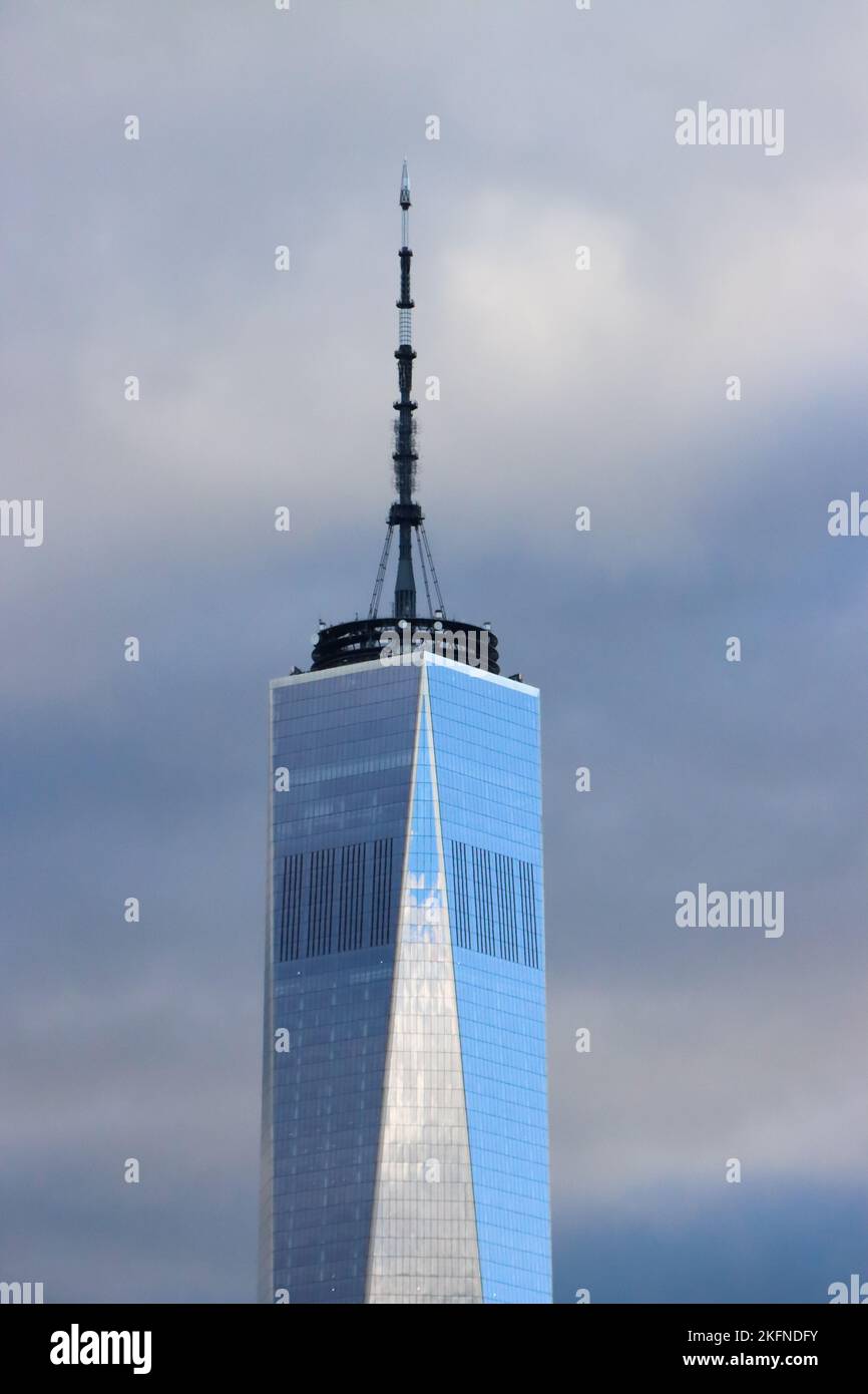 A vertical shot of the Freedom Tower in Manhattan, New York City, USA ...
