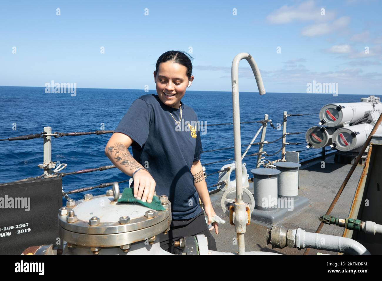 220928-N-DE439-1192 ATLANTIC OCEAN (Sept. 28, 2022) Machinist’s Mate ...