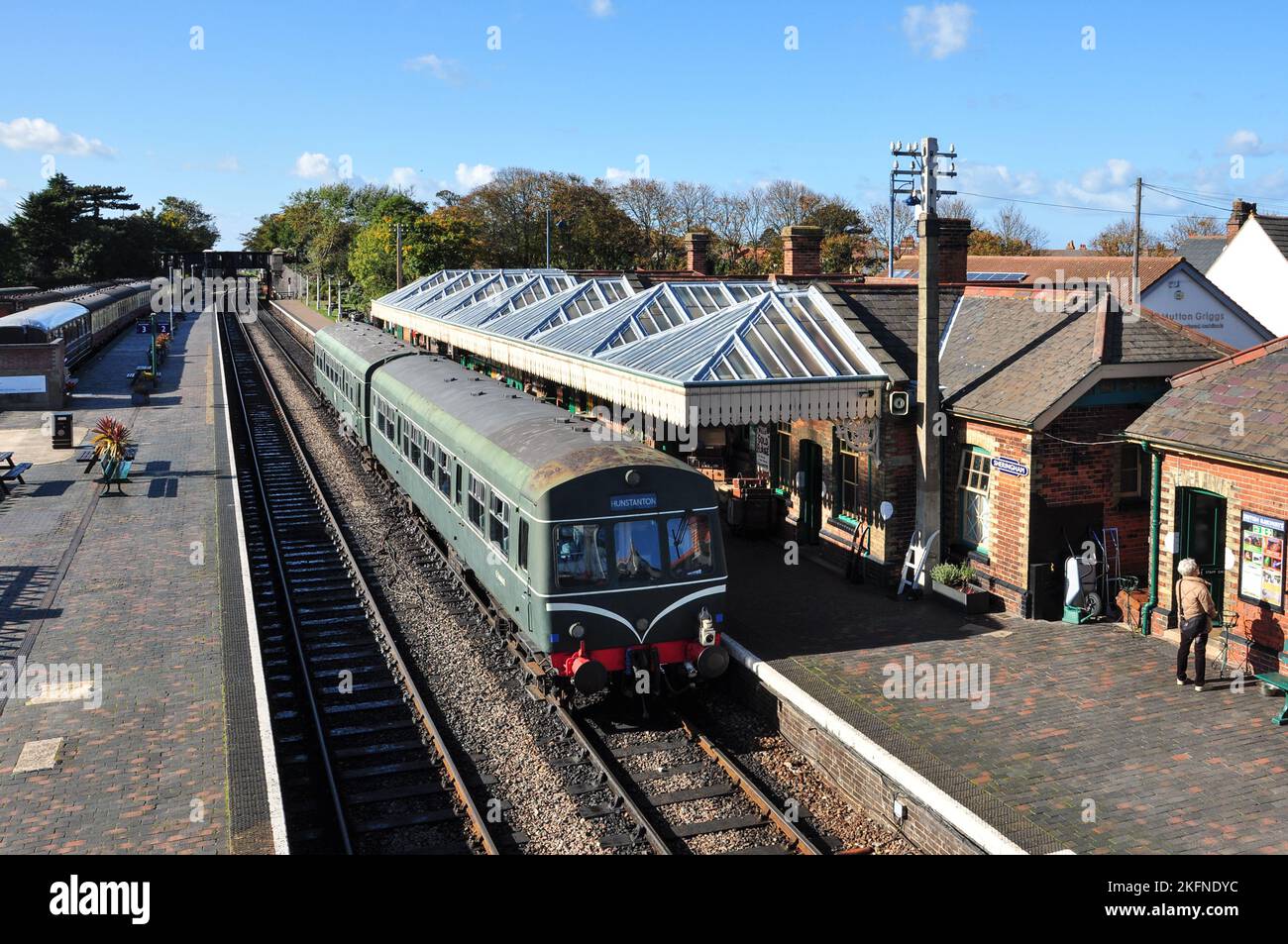 Preserved Metro-Cammell Class 101 DMU on the North Norfolk Railway at ...
