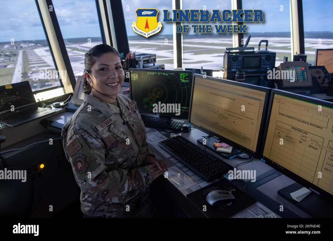 U.S. Air Force Tech Sgt. Omega Guzman senior watch supervisor for the ...