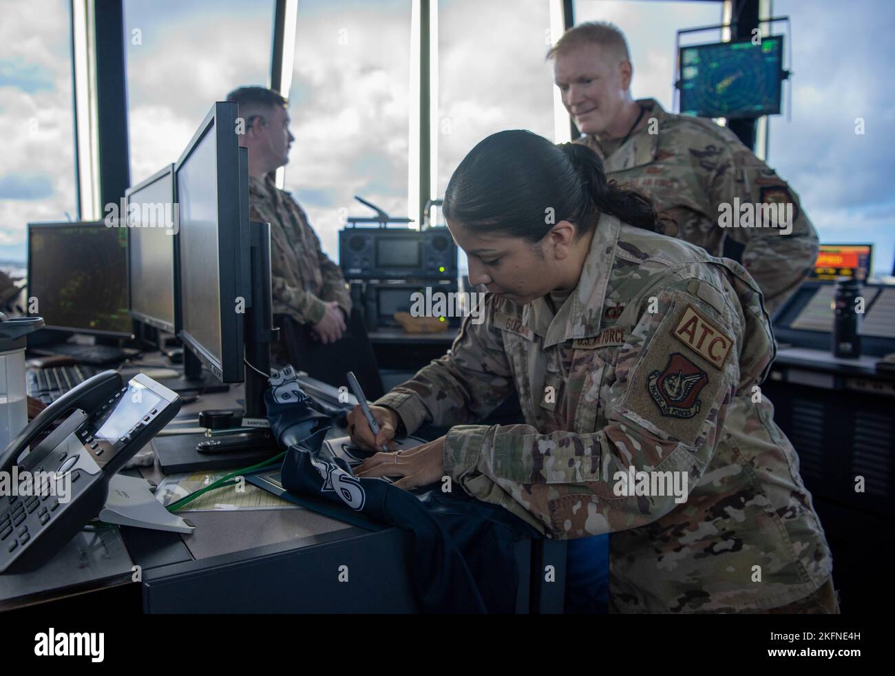 U.S. Air Force Tech Sgt. Omega Guzman senior watch supervisor for the ...
