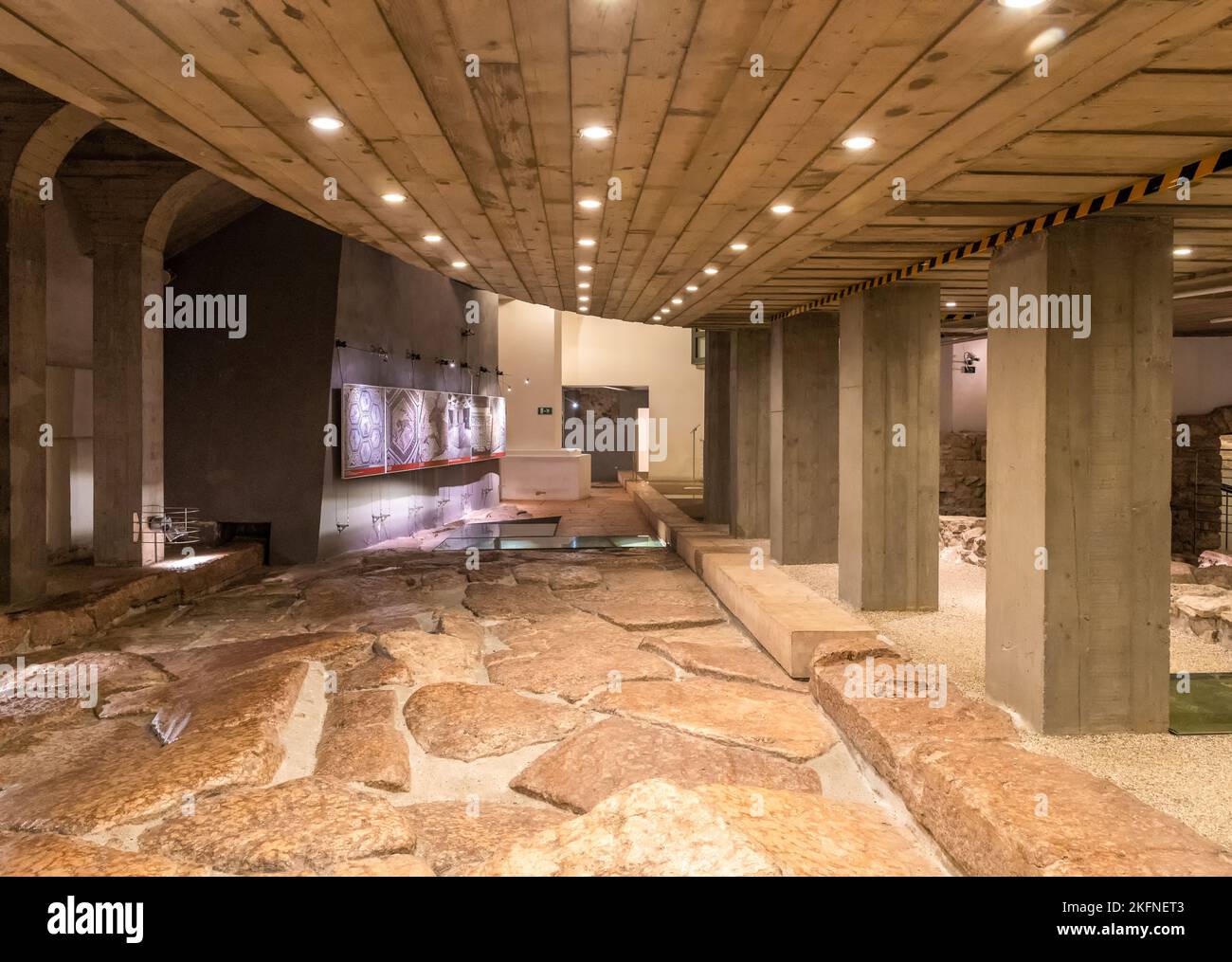 Trento city: archaeological area - Underneath the historic centre of Trento we find the ancient ...