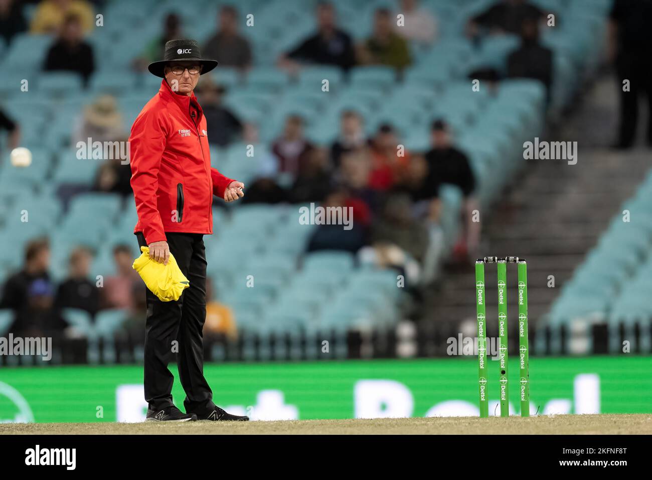On field Match Umpire Rod Tucker during game two of the One Day ...