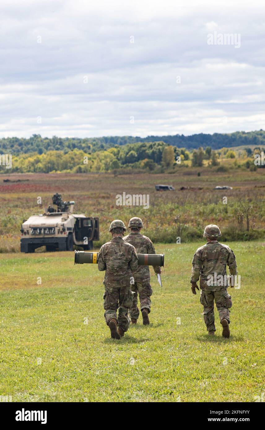 Indiana National Guard infantrymen with Company D, 1st Battalion, 151st ...